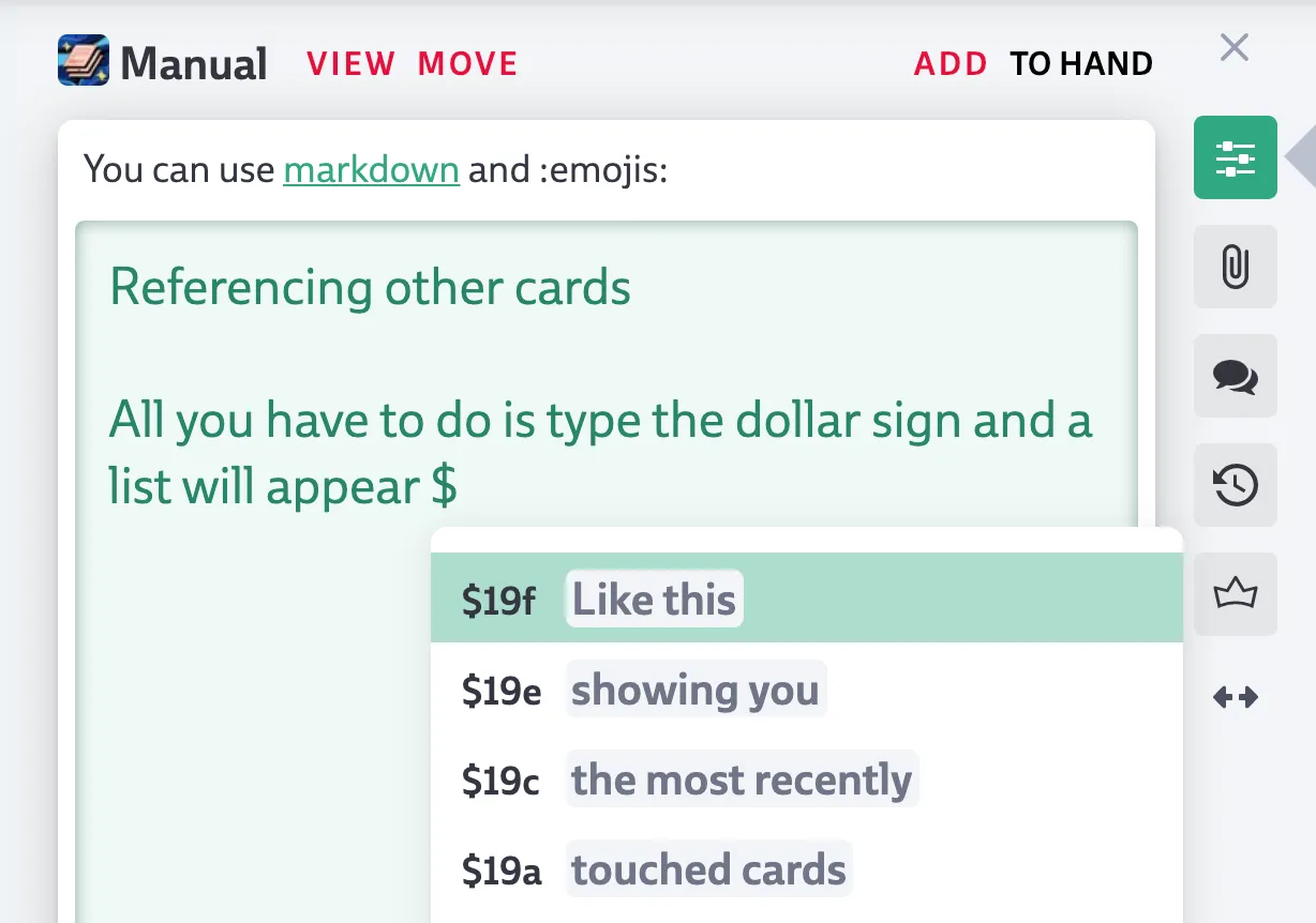 Text Editor | Codecks Manual